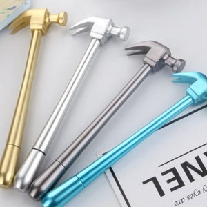 Hammer Pen Dad Builder Gift Metallic Hammer Tools Stationery Creative ...