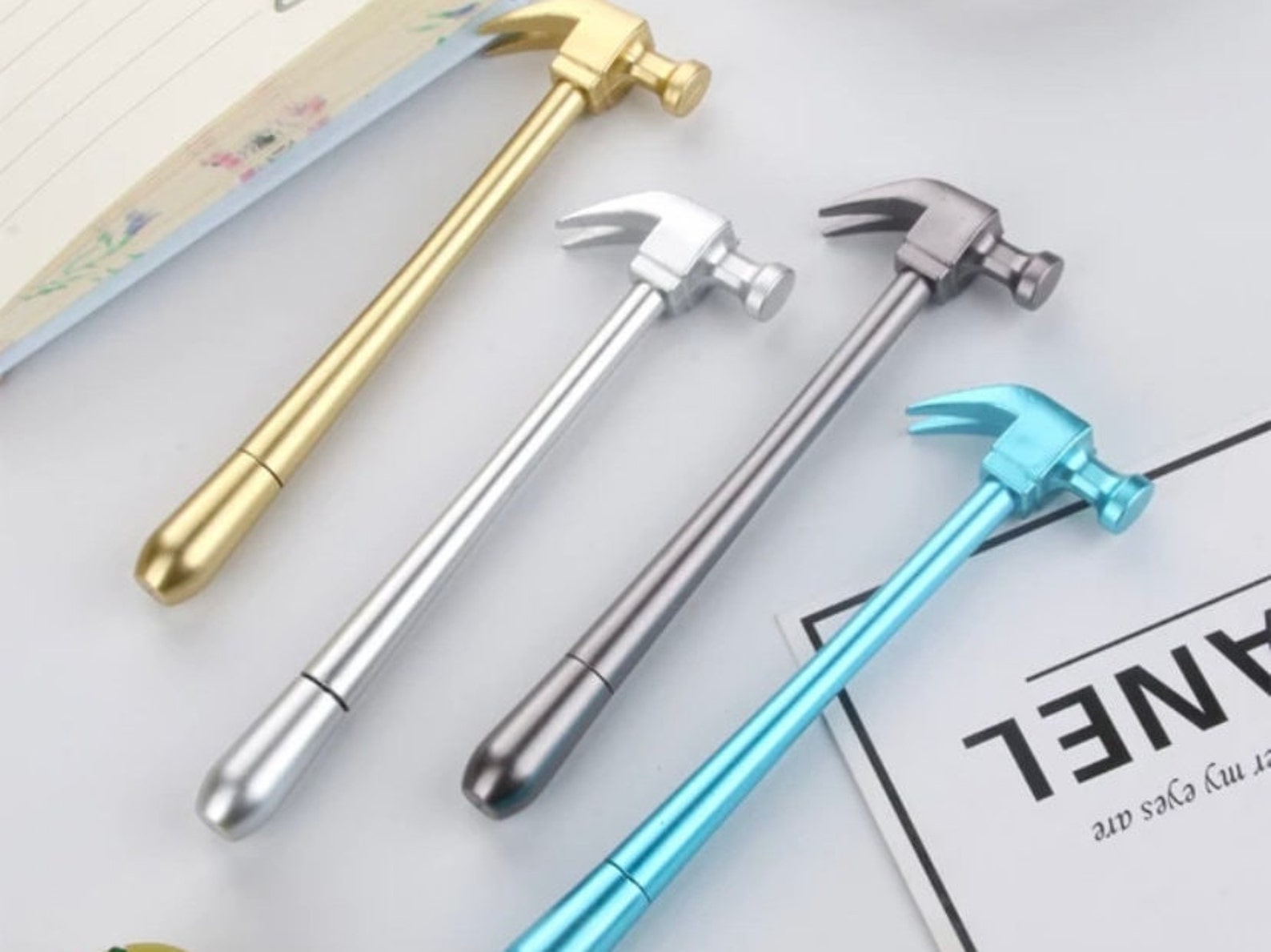 Hammer Pen Dad Builder Gift Metallic Hammer Tools Stationery Creative ...