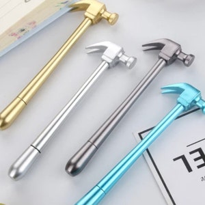 Hammer Pen Dad Builder Gift Metallic Hammer Tools Stationery Creative ...