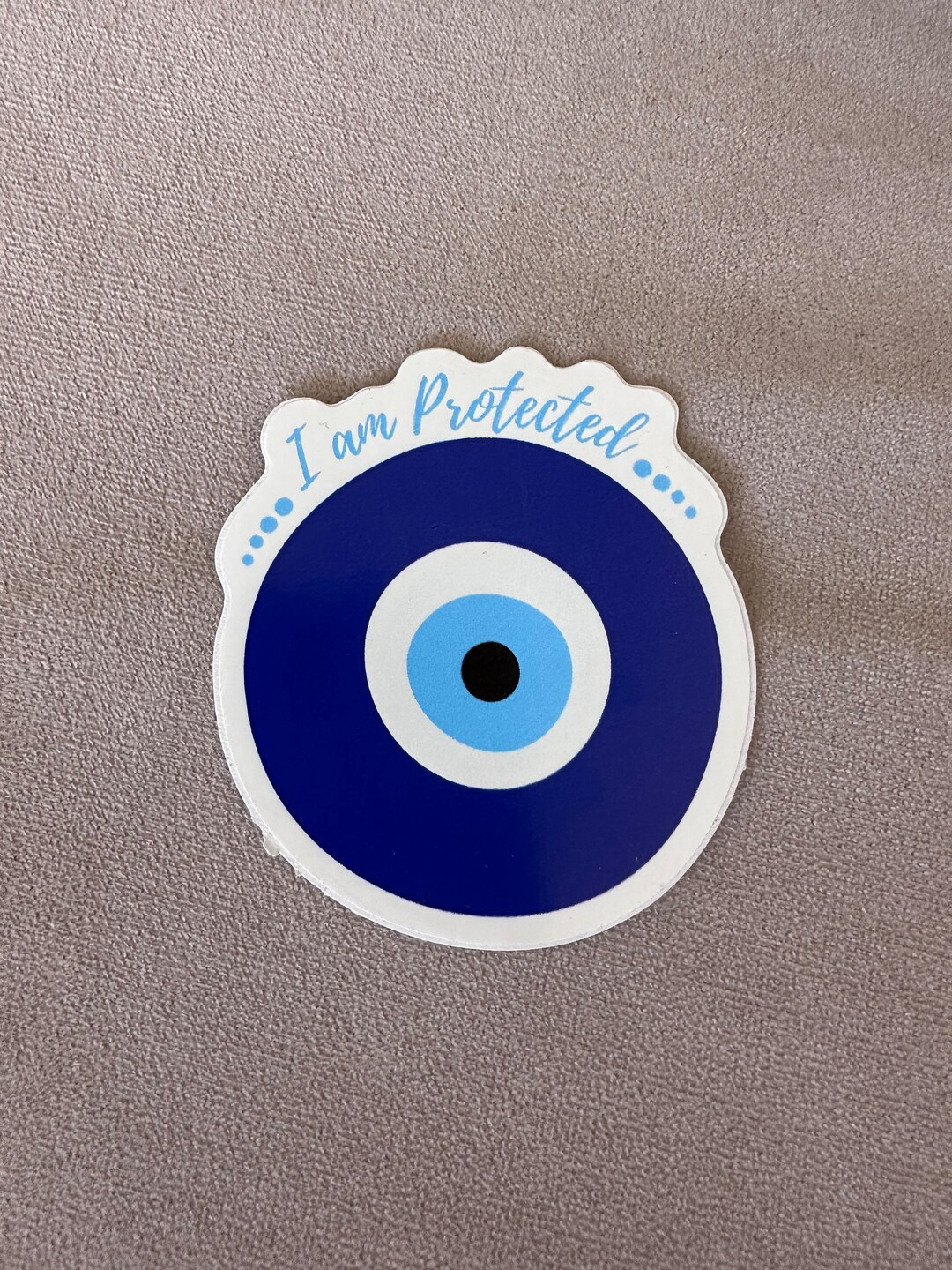 Evil Eye Sticker + Large Evil Eye Sticker + I Am Protected Sticker ...