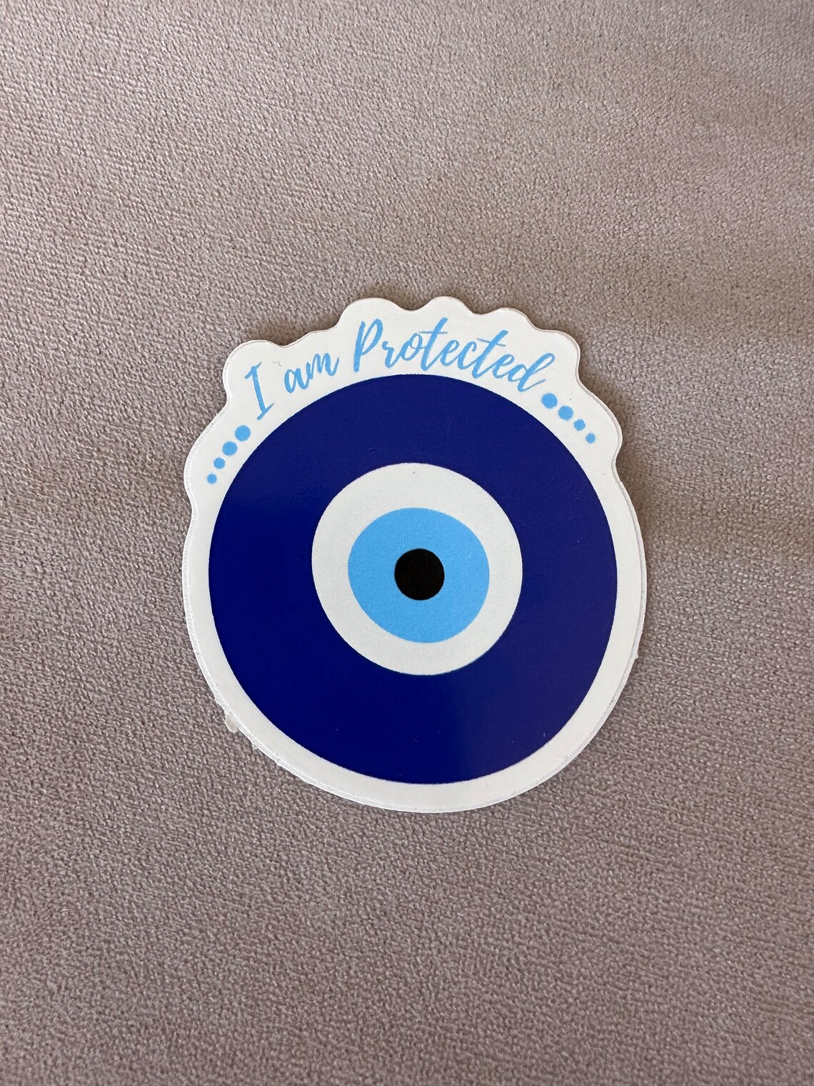 Evil Eye Sticker Large Evil Eye Sticker I Am Protected Sticker ...
