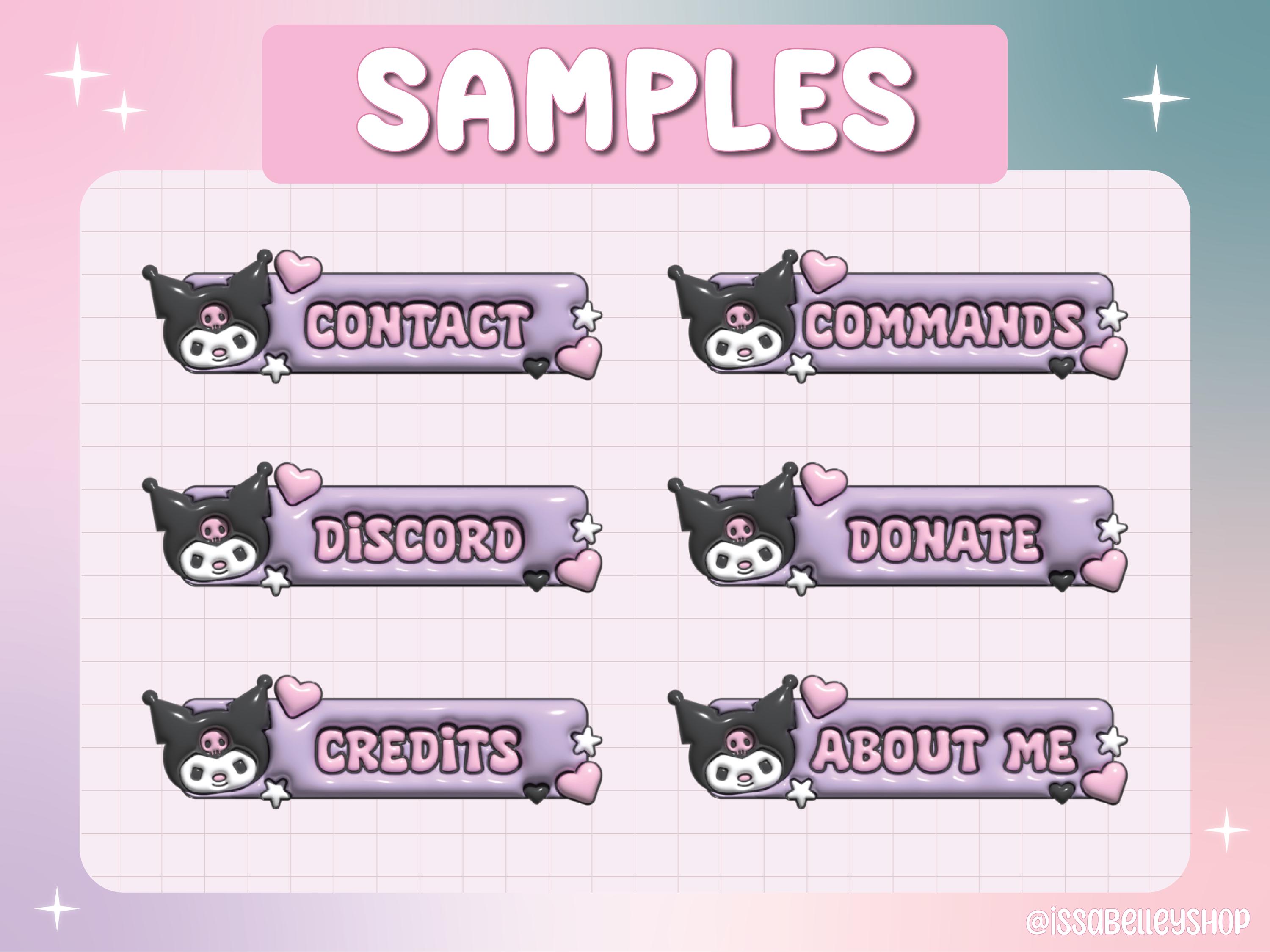 8 3D Custom Twitch Panels - Etsy