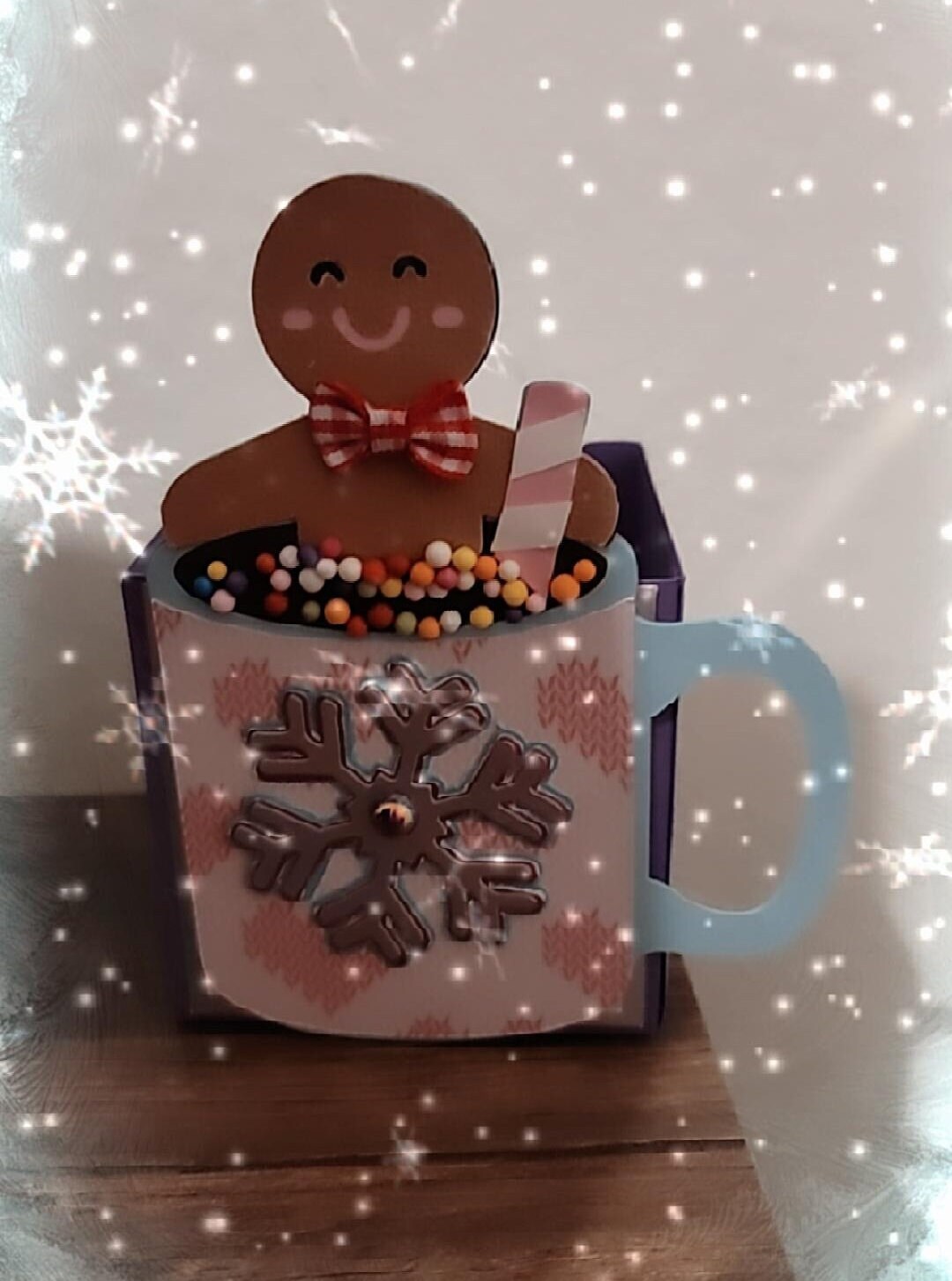 Handmade Papercraft Gingerbread Cup - Etsy