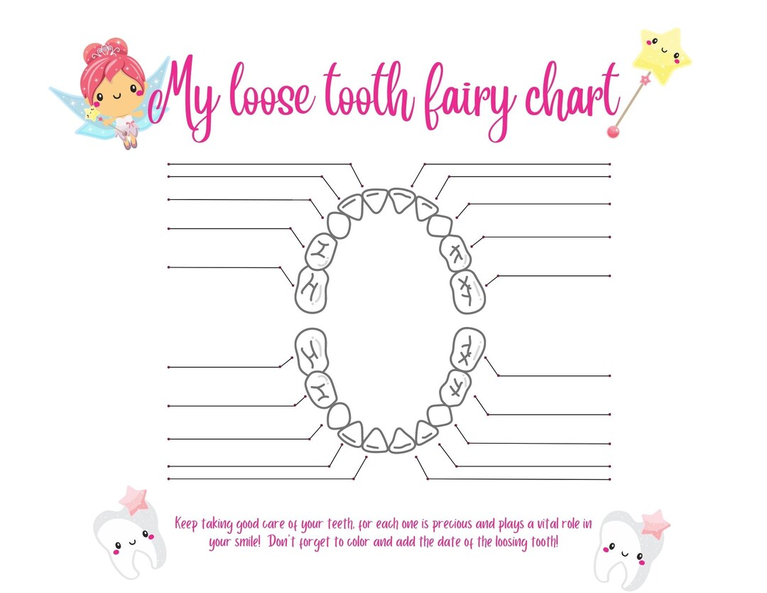 Tooth Fairy Chart - Etsy