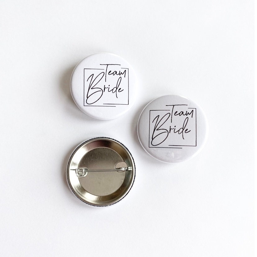 Team Bride Pin Bachelorette Pins Custom Pins Bridal - Etsy