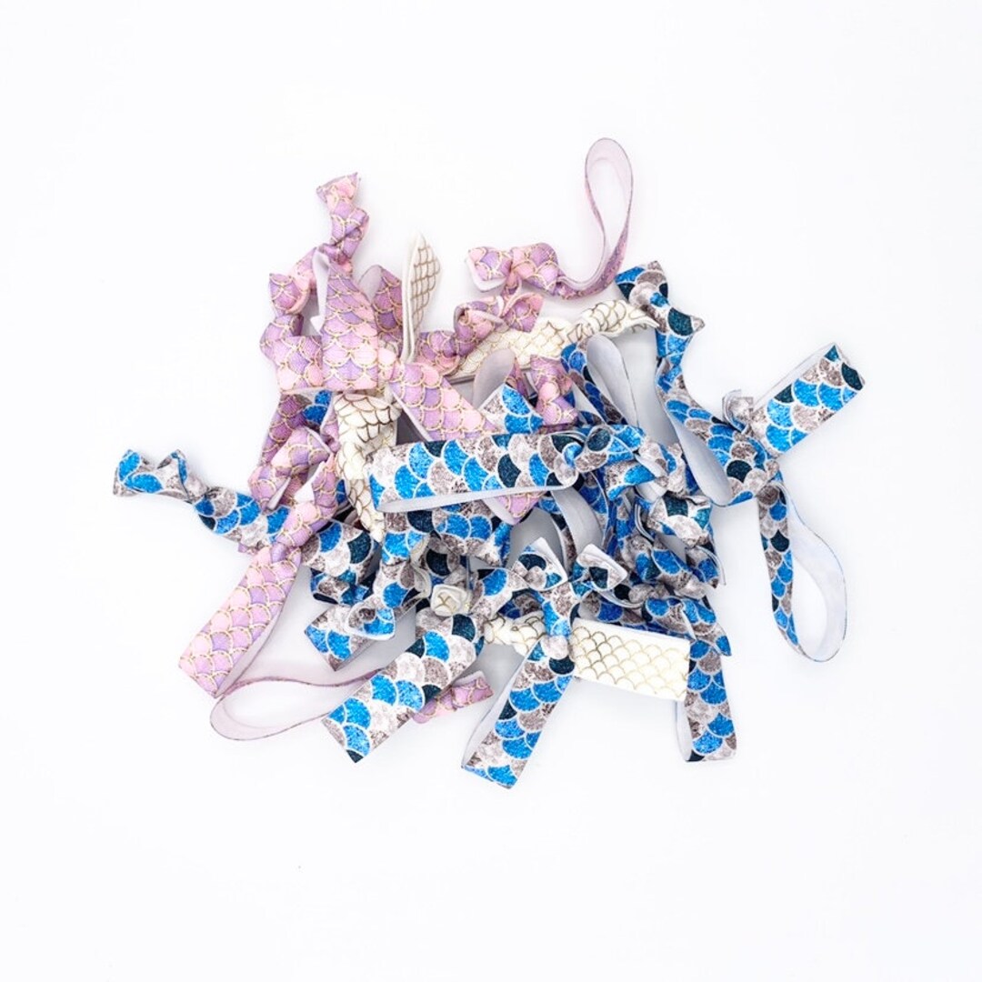 Mermaid Scale Favour| Mermaid Hair Ties | Mermaid Bachelorette ...