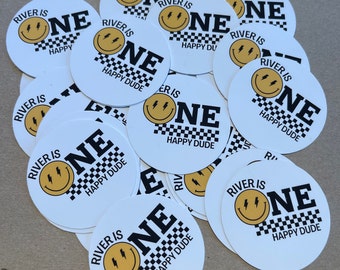 One Happy Dude Stickers - Etsy