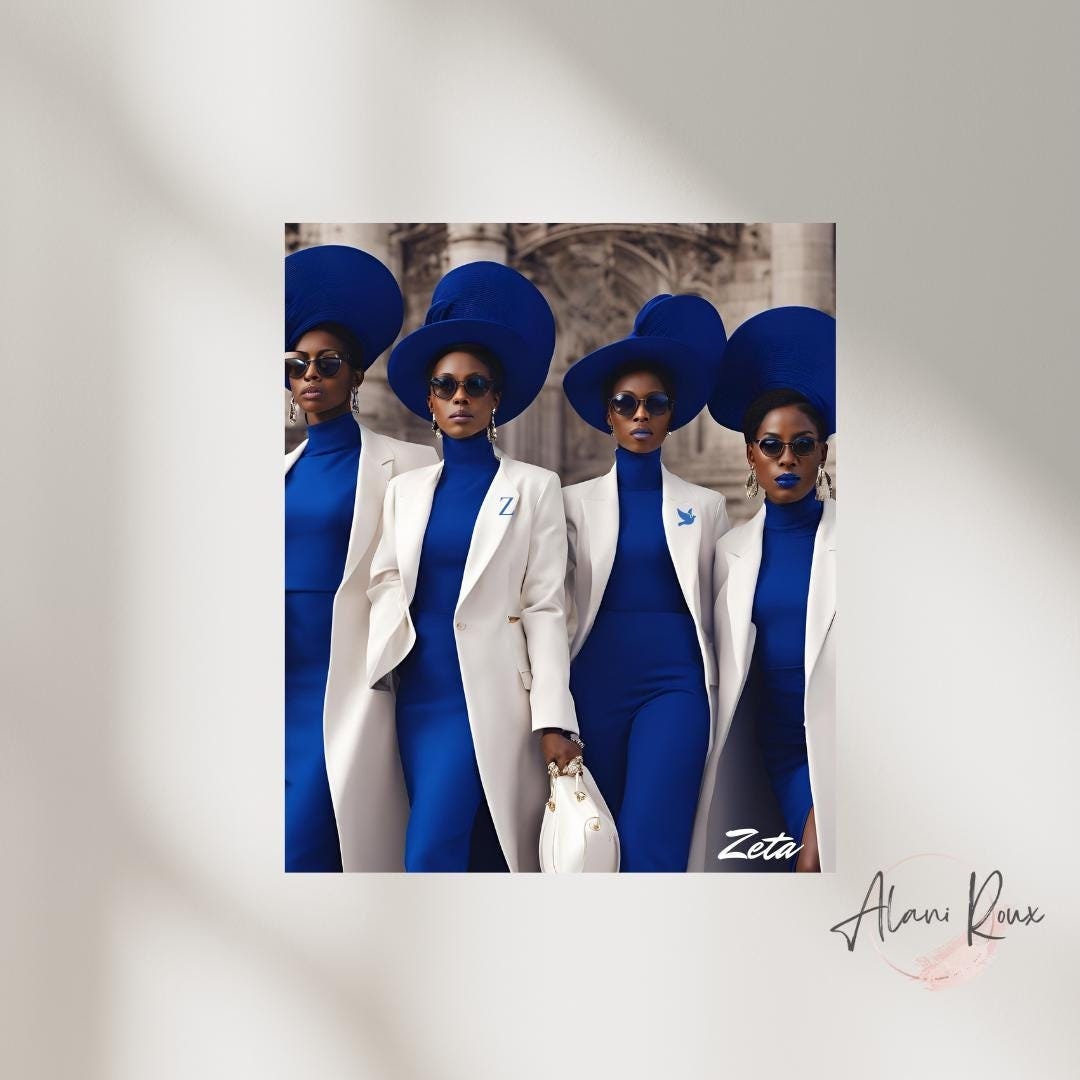 Zuri Zetal: Beautiful Zeta, Women of Zeta Phi Beta Sorority Art ...