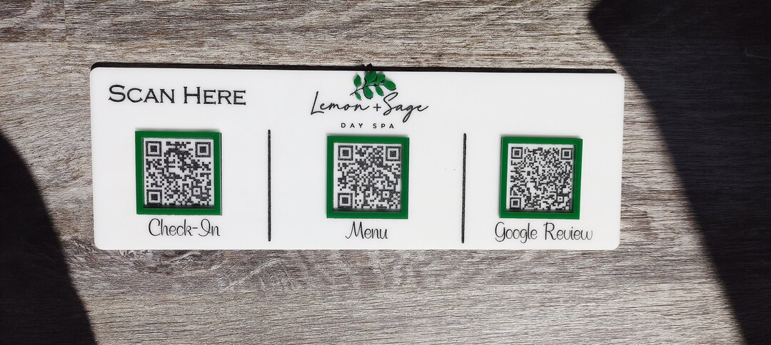 Business QR Code Sign, Placard, Social Media, Pay Here, Scan - Etsy