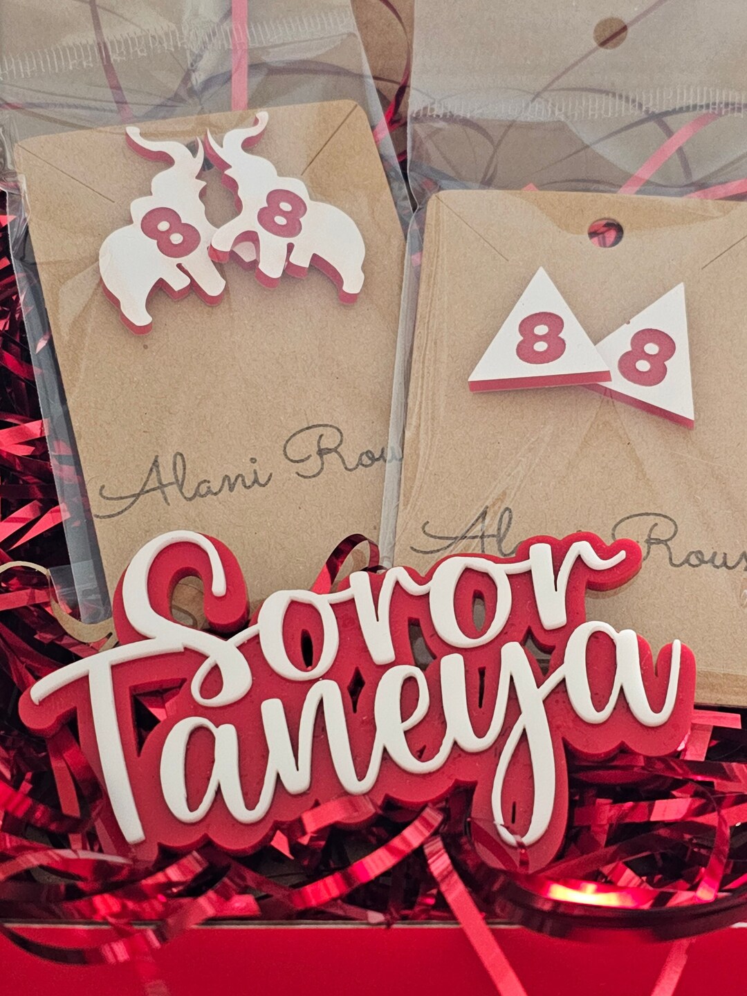Delta Sigma Theta Lapel Pin, Custom Acrylic Name Tag, Sorority ...
