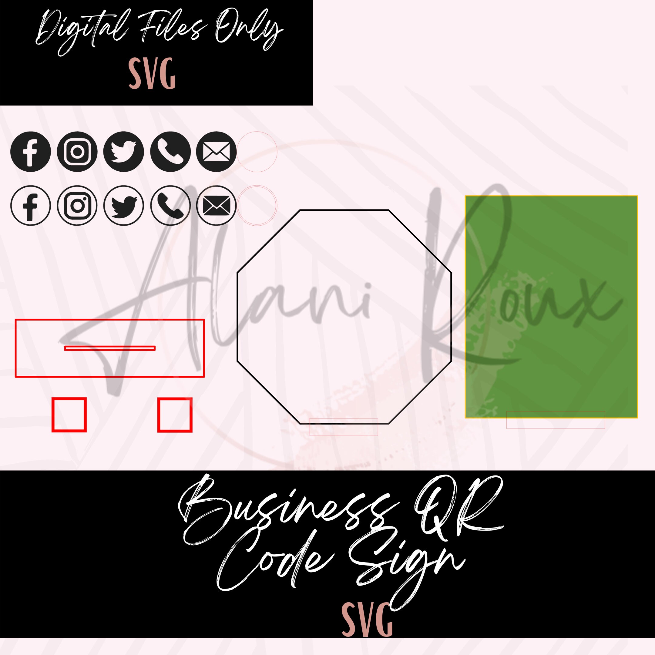 Business QR Code Sign Starter Digital SVG File Acrylic - Etsy