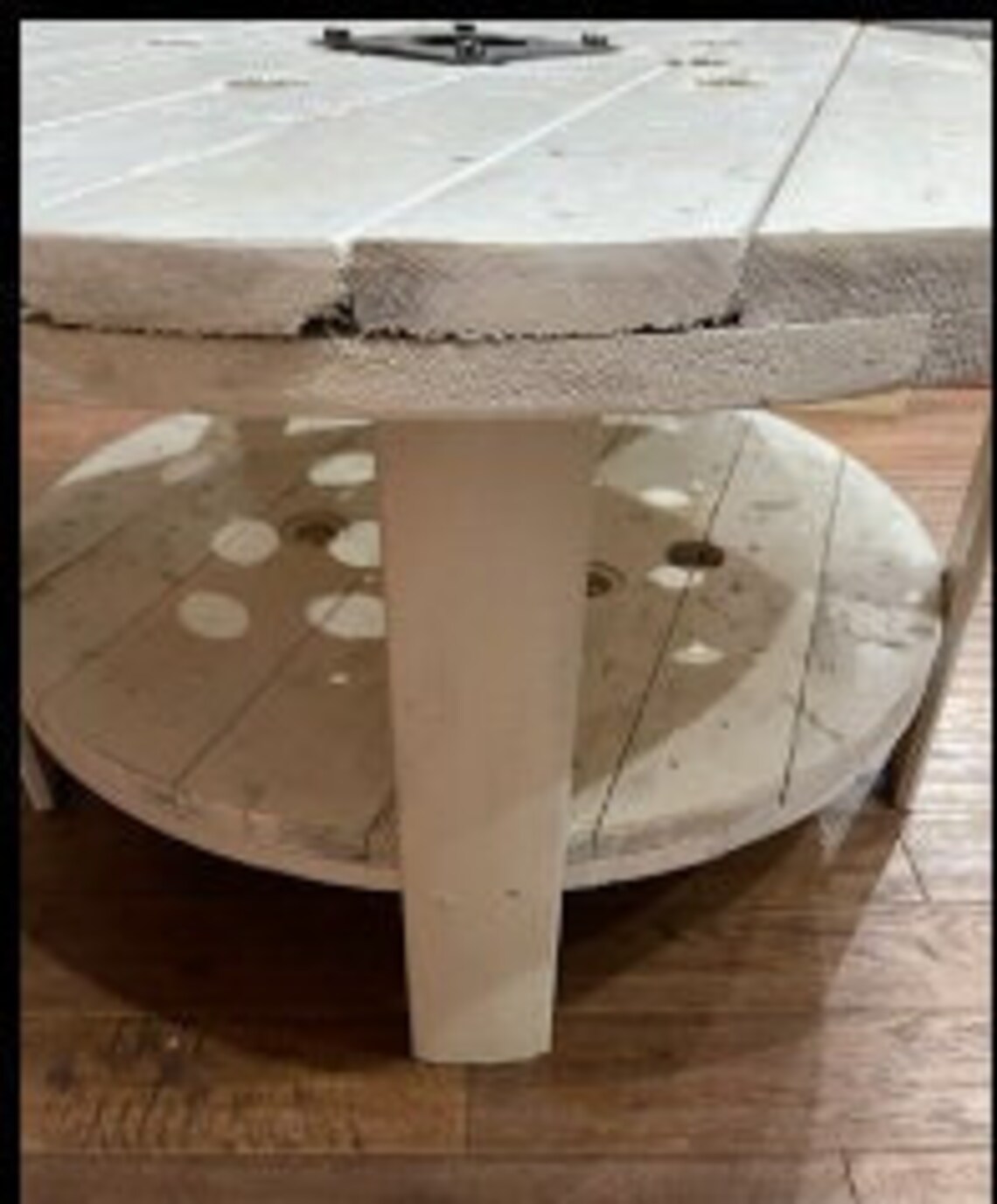 Rustic Wood Spool Coffee Table - Etsy