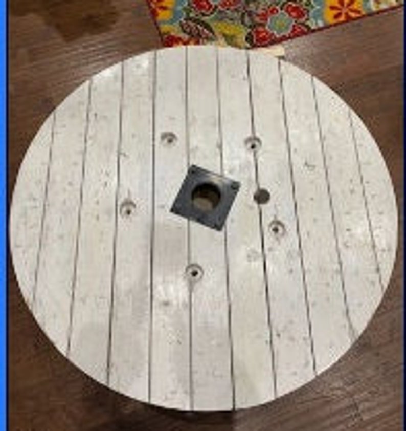 Rustic Wood Spool Coffee Table - Etsy