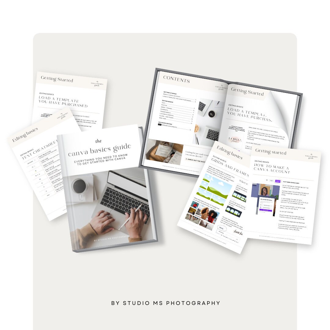 Canva Basics Guide, Learn Canva, How to Canva Guide, Digital Download ...