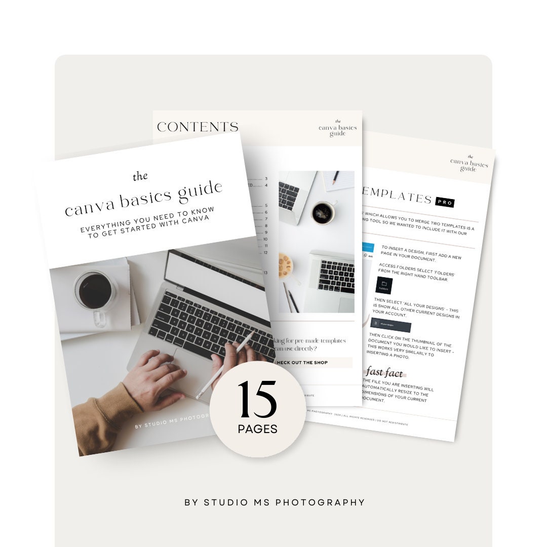 Canva Basics Guide, Learn Canva, How to Canva Guide, Digital Download, Canva Download, Canva ...