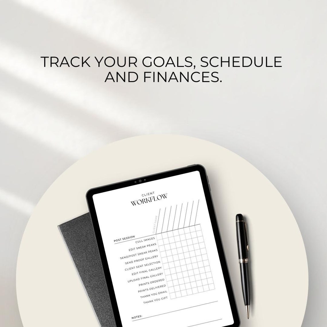 Photographer Notebook, Photographer Planner, Digital Planner, Business ...