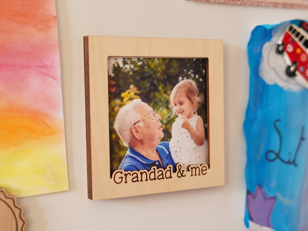 Grandad and Me Magnetic Photo Frame, Grandad and Us Magnetic Photo ...