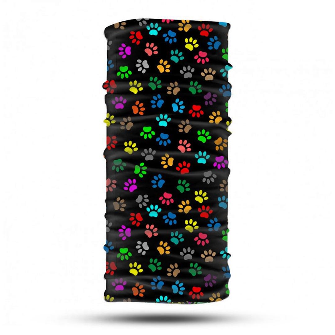 Colorful Cat Paw Neck Gaiter, Multifunctional Scarf, Tubular Bandana ...