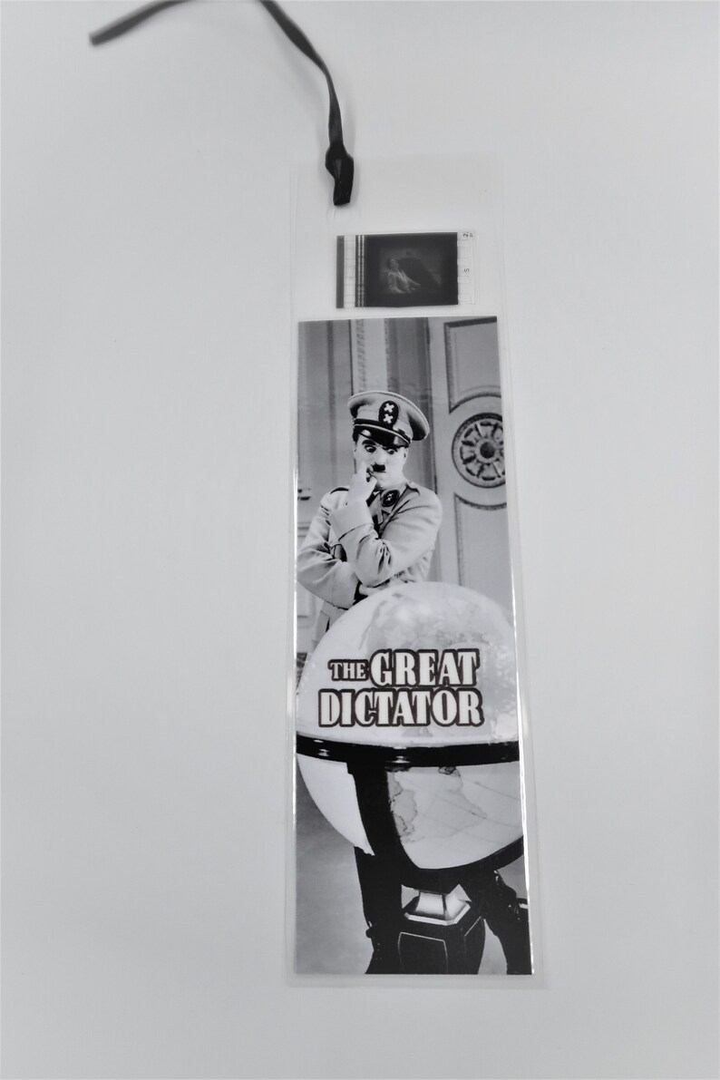 Charlie Chaplin, the Great Dictator Film Cell Bookmark, Movie ...
