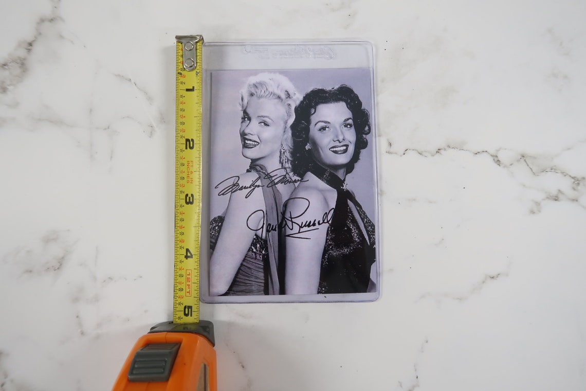 Marilyn Monroe and Jane Russell Autograph Signed Photo - Etsy
