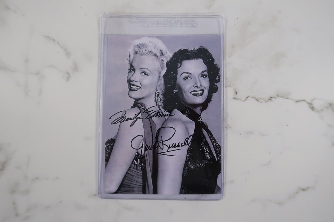 Marilyn Monroe and Jane Russell Autograph Signed Photo - Etsy