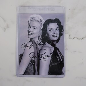 Marilyn Monroe and Jane Russell Autograph Signed Photo - Etsy