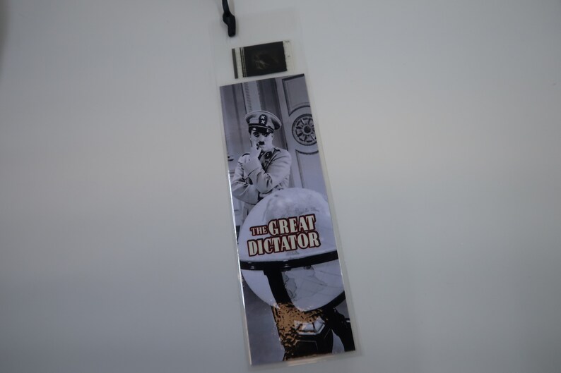 Charlie Chaplin, the Great Dictator Film Cell Bookmark, Movie ...
