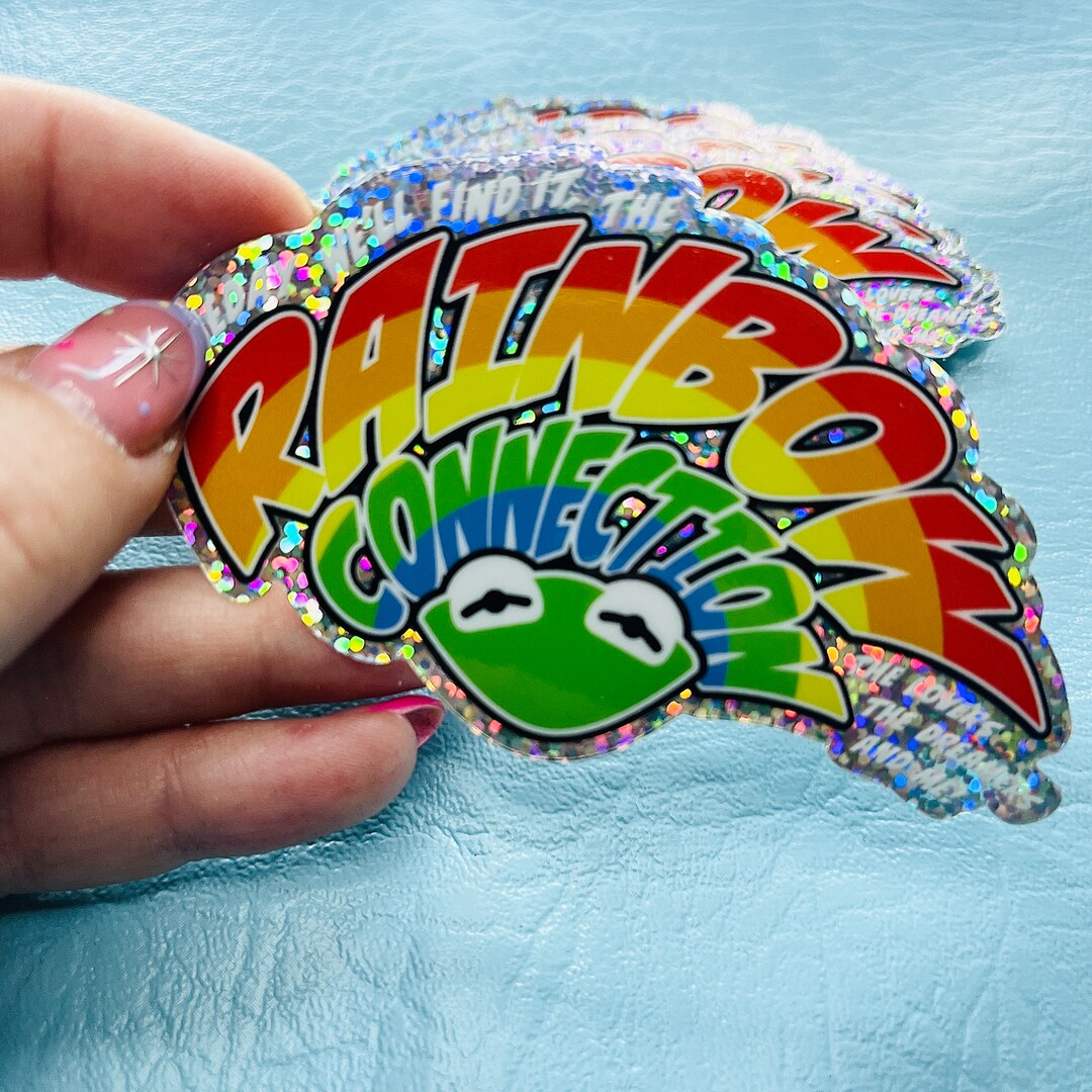 Rainbow Connection Holographic New Style Vinyl Sticker - Etsy