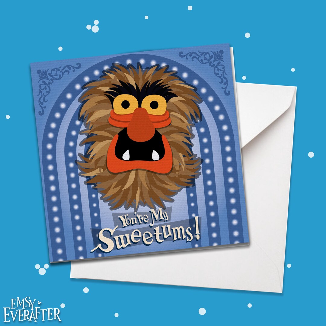 Muppets Valentine's Day Card - You're My Sweetums! - Etsy