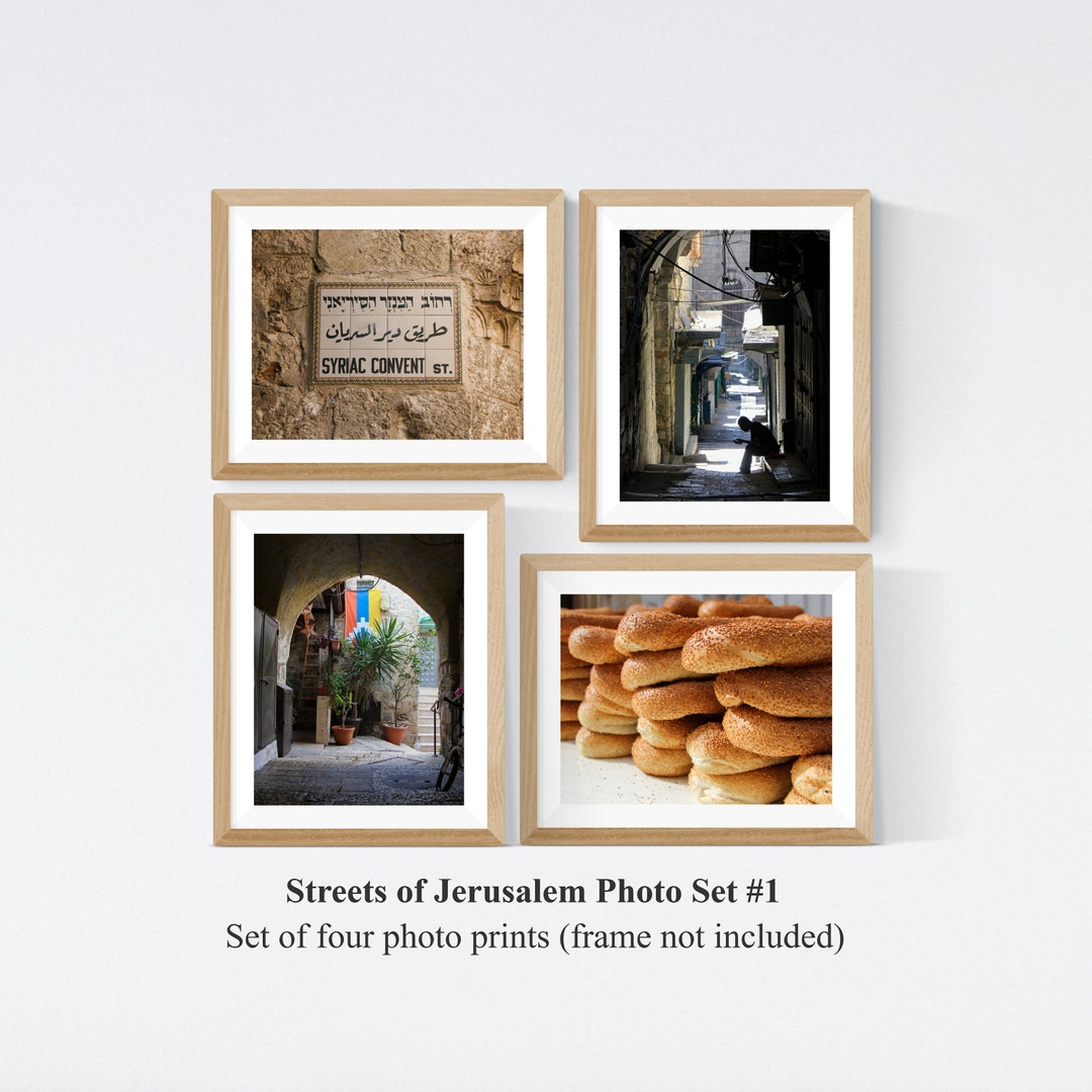 Photo Set: Streets of Old City Jerusalem (four Print Photos) | Wall Art ...
