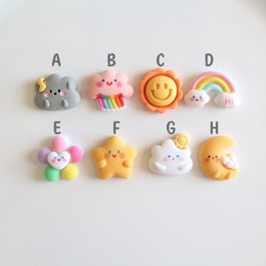 Weather Series Cloud Star Rainbow | Shoe Charms - Etsy