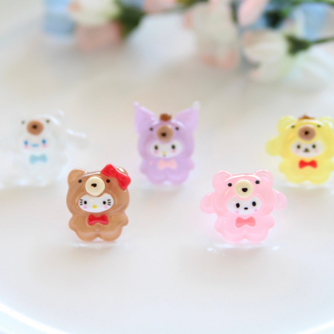 Shiny Jelly San Family Kawaii Shoe Charms | Flat Clear - Etsy
