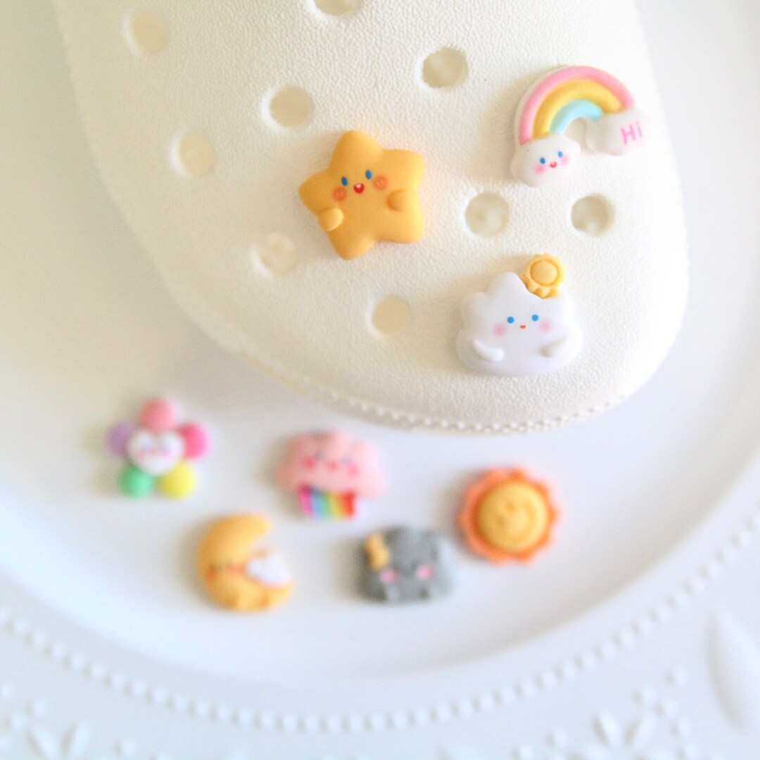 Weather Series Cloud Star Rainbow | Shoe Charms - Etsy