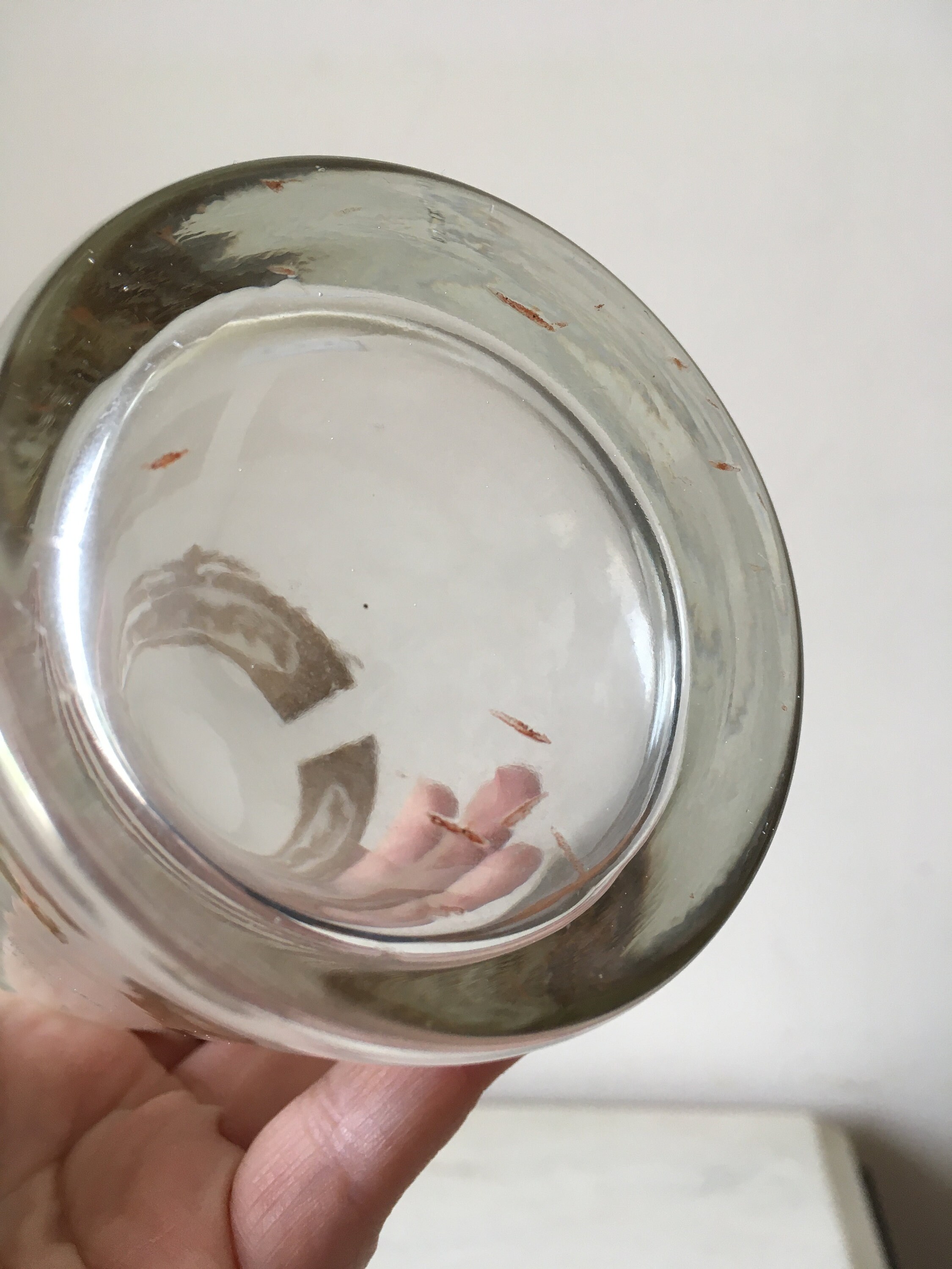 Vintage Hollywood Regency Gold Glass Pitcher for Martini or Cocktail ...