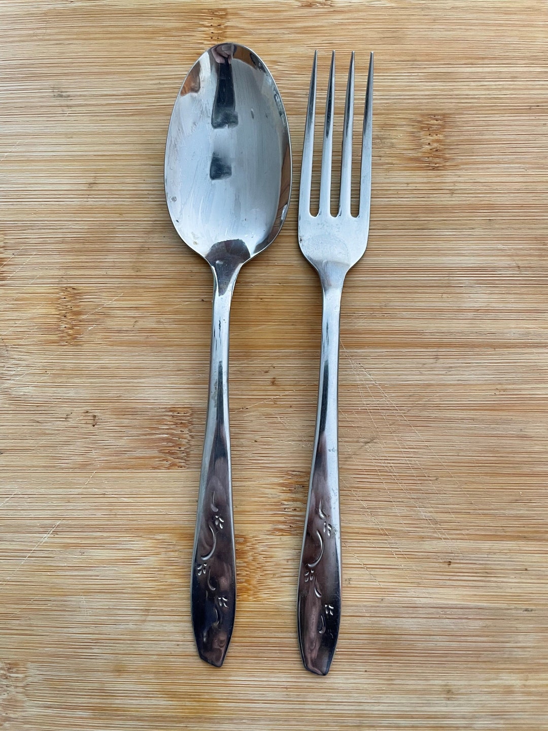 Silco International Mardi Gras Stainless Flatware 7 1/2 Inch Spoon Fork ...