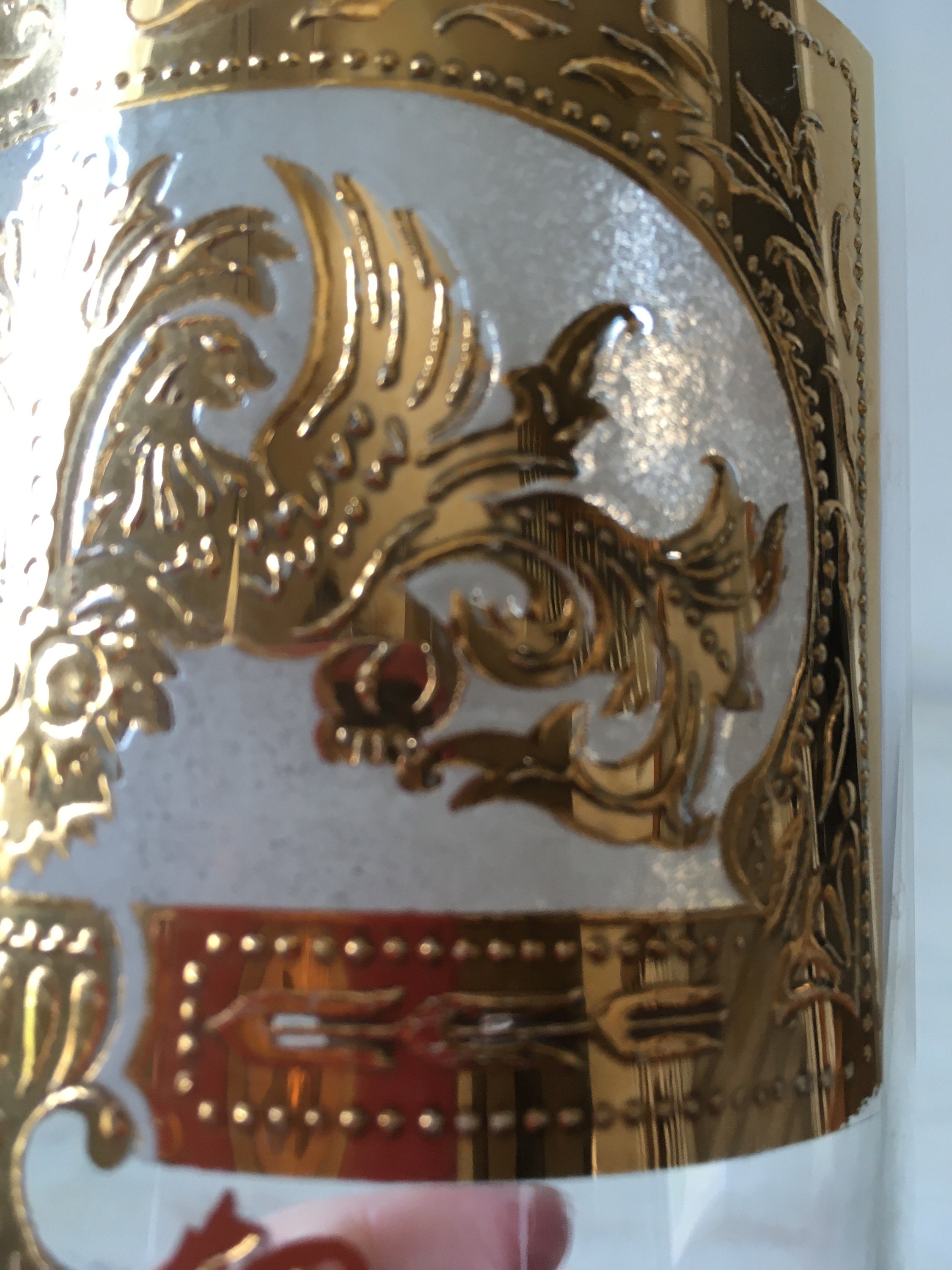 Vintage Hollywood Regency Gold Glass Pitcher for Martini or Cocktail ...