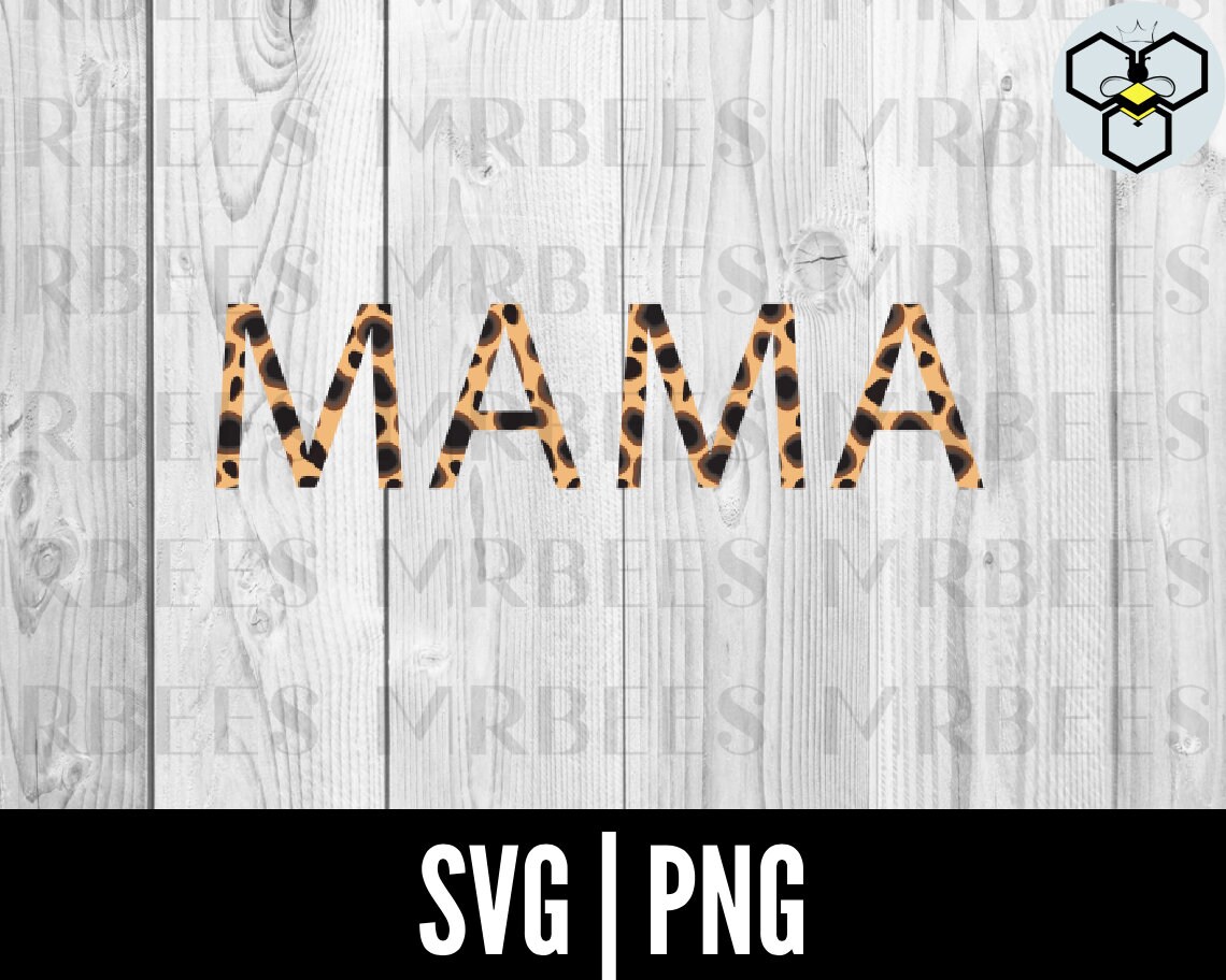 Mama Leopard Print Svg Png Etsy