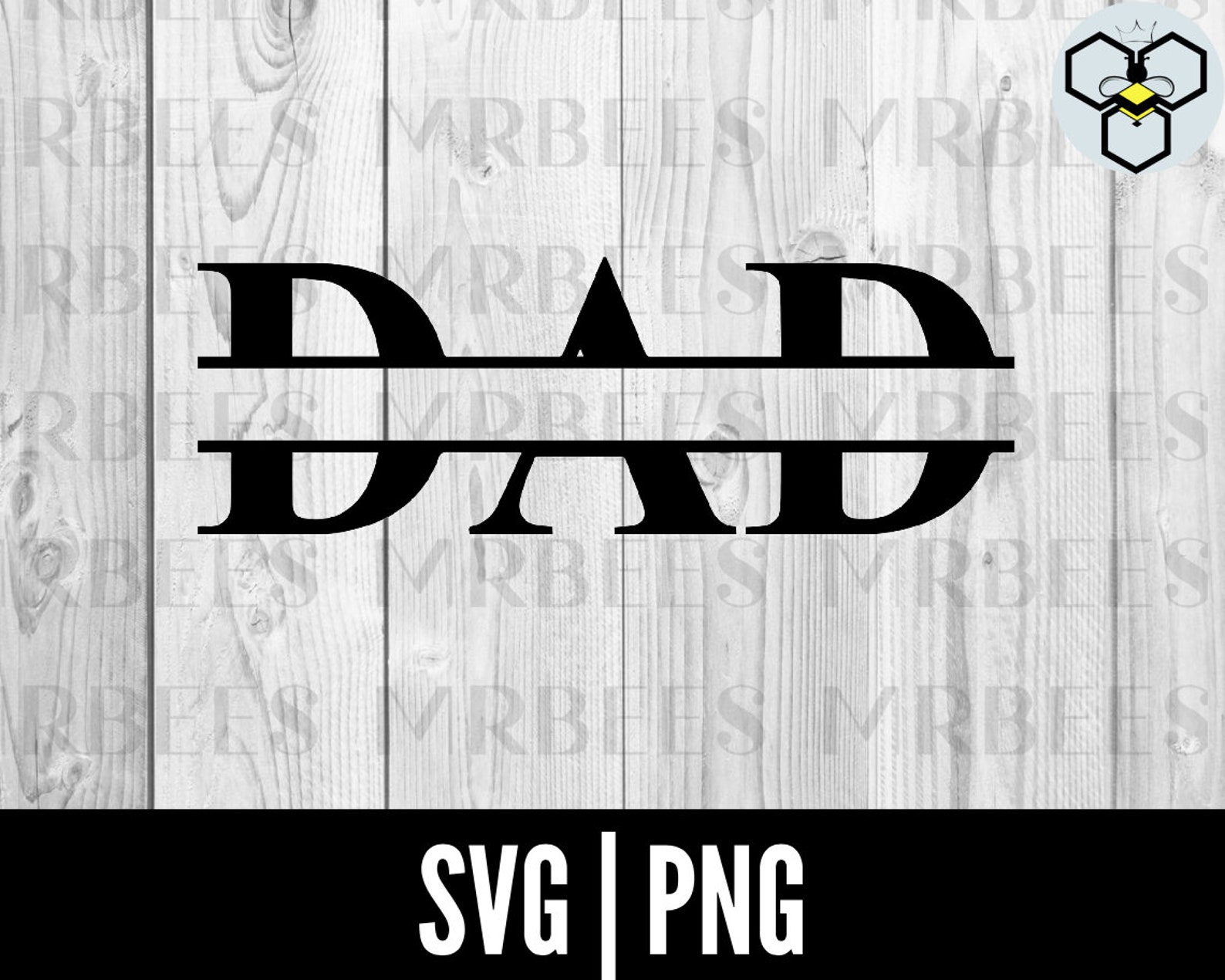 Dad Monogram SVG PNG - Etsy