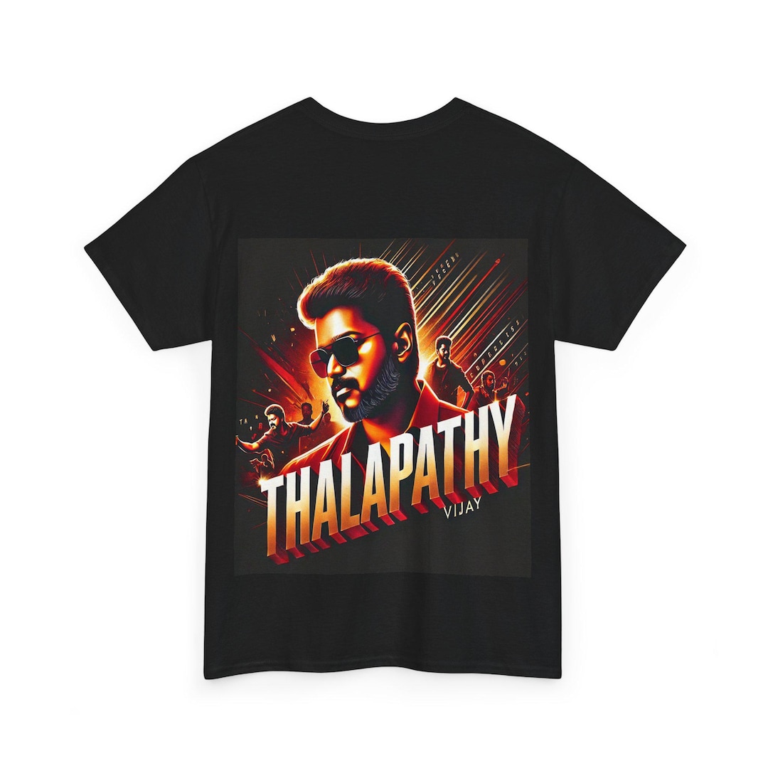 Vijay Thalapathy Tshirt, Indian Actor Fans Gift, Kollywood Movie Lover ...