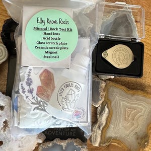 Mineral Test Kit, Engraved Hand Lens, Geology Rock Tests - Etsy