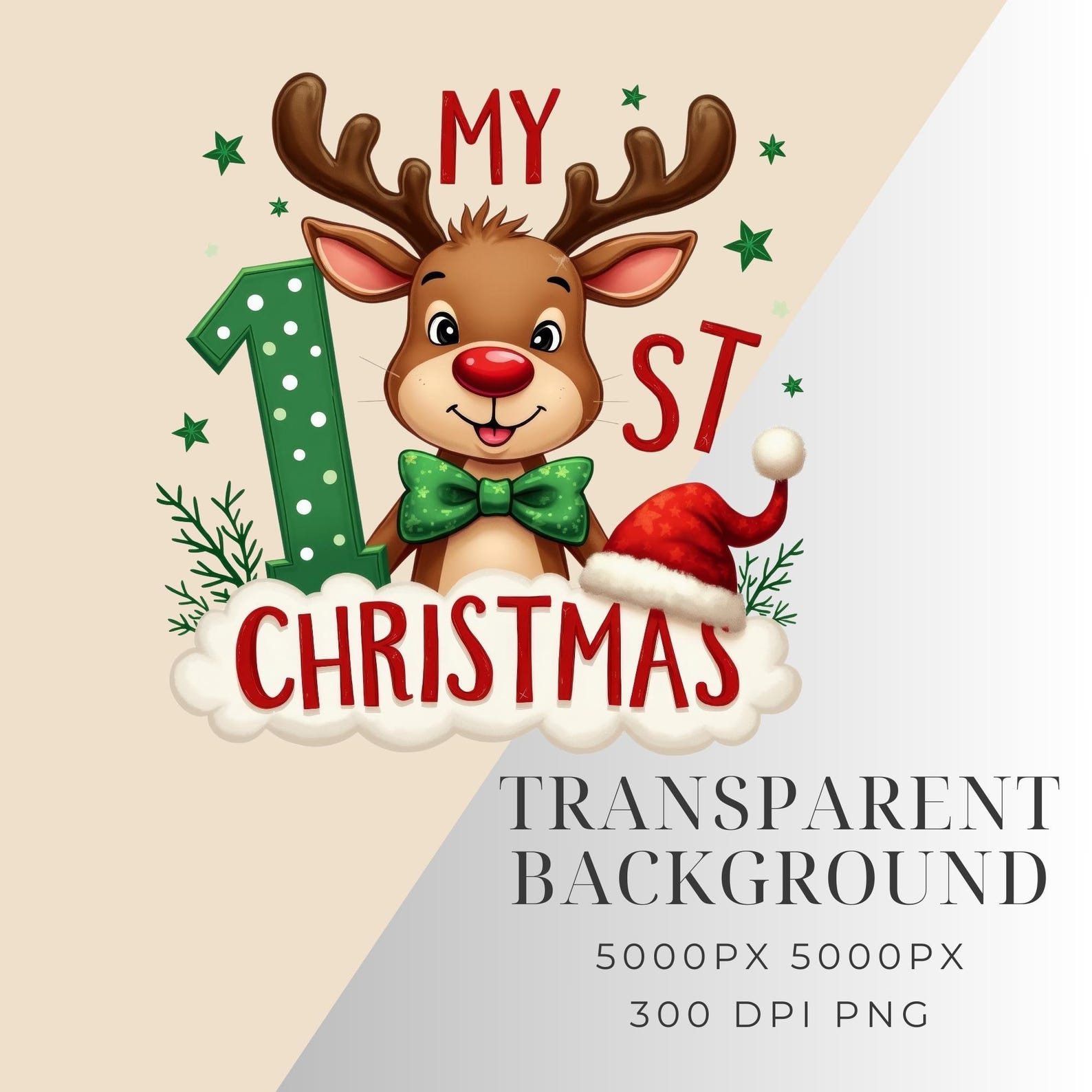 My 1st Christmas Clipart, Baby First Christmas Clipart, Christmas ...