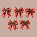 Christmas Bow Clipart, Christmas Ribbon PNG, Festive Bows PNG, Holiday ...