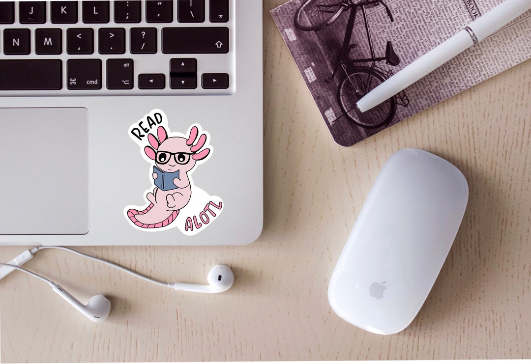 Read Alotl axolotl Die Cut Vinyl Sticker Laptop Decal - Etsy