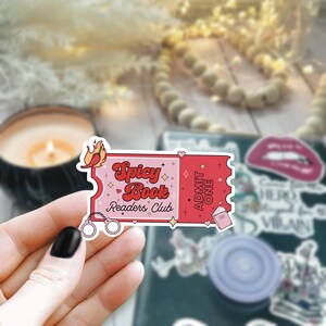 Spicy Book Readers Club Sticker | Smut Fantasy Reader | Bookworm Gift ...