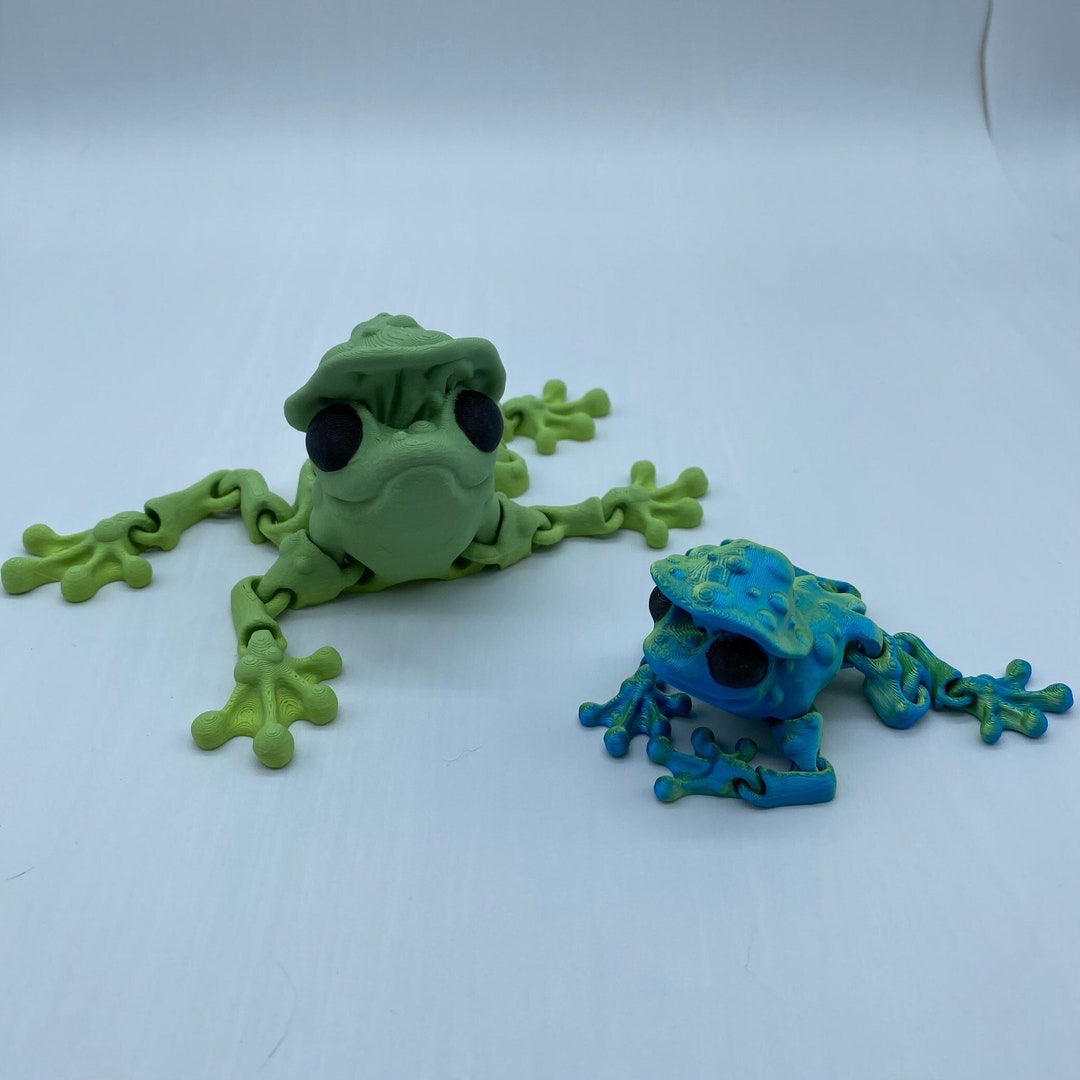 Mushroom Frog Fidget Toy 3D Printed Articulating Mushroom Frog ...