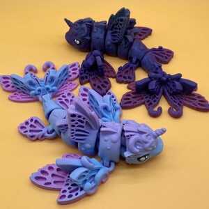 Butterfly Dolphin Fidget Toy | 3D Printed Articulating Cute Flutterfin ...