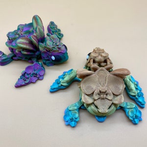 Orchid Turtle | Articulated Flower Toy | Flexi Toy | Fidget Toy | 3D ...