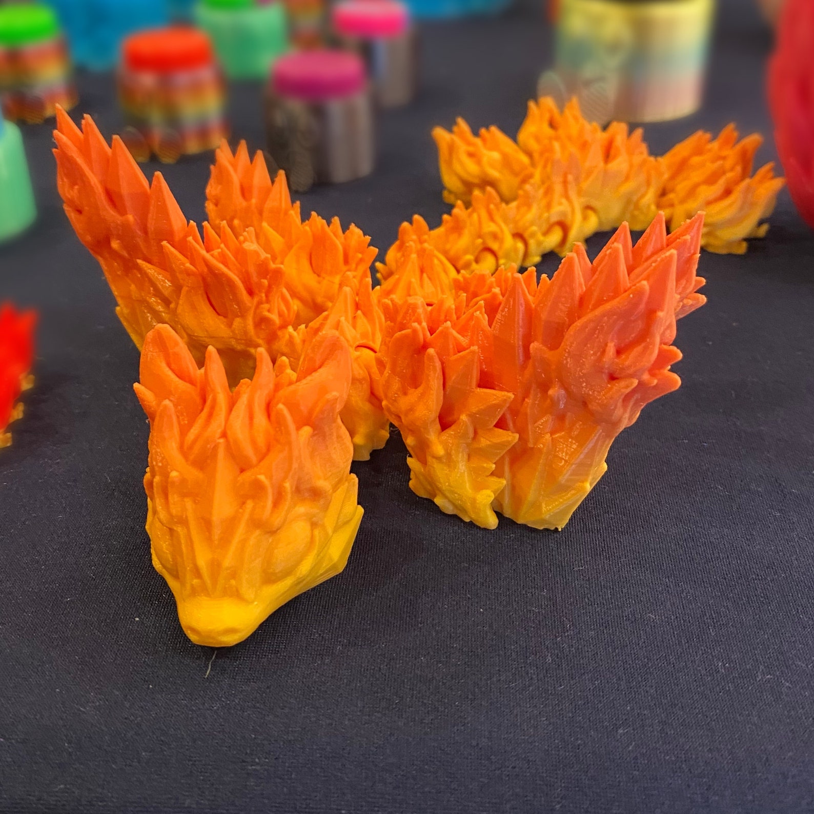Fire Sprite 3D Printed Dragon Mythical Creatures - Etsy