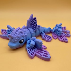 Butterfly Dolphin Fidget Toy | 3D Printed Articulating Cute Flutterfin ...