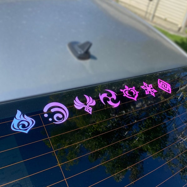 Genshin Window Stickers - Etsy